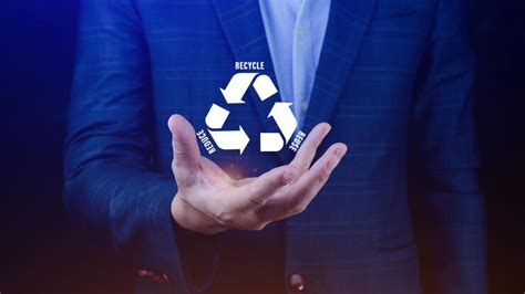 Premium Photo Reduce Reuse Recycle Symbol With Using Touching Virtual Touchscreen Interface