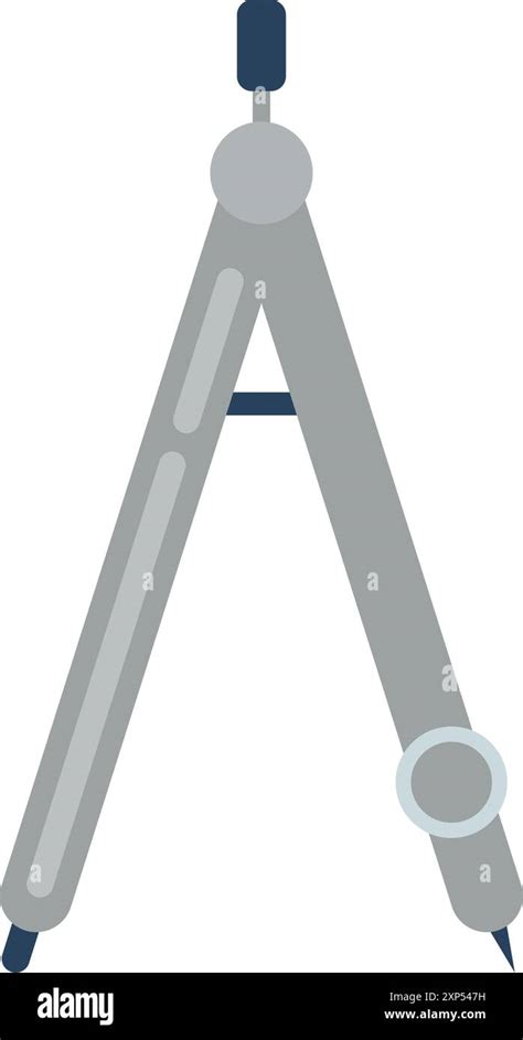 Geometry Compass Tool Math Science Color Icon Stock Vector Image And Art