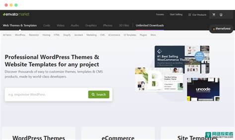 Envato Market 国外视频模板音乐素材资源购买交易平台网站 网络探索者