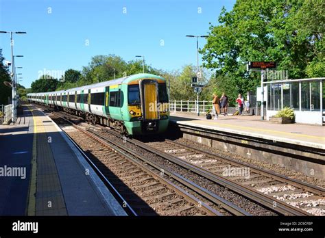 British Rail Class 377 Electrostar At Christs Hospital Station Stock