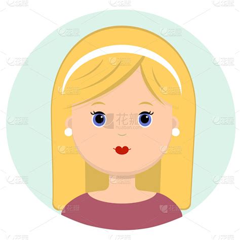 金色头发青年女人长发自然美可爱的木偶公主白色人种女人现代