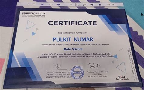 Yesterday Ive Attended Data Science Workshop In Iit Delhi It Was A Great Lecture Experience