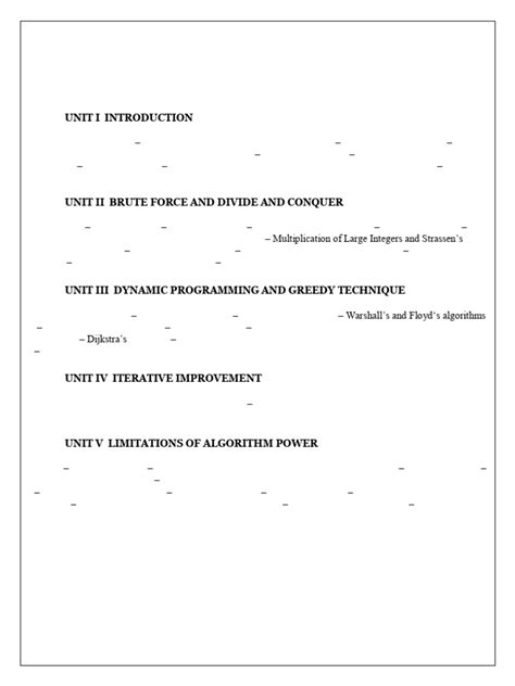 Print Daa Pdf Algorithms Time Complexity