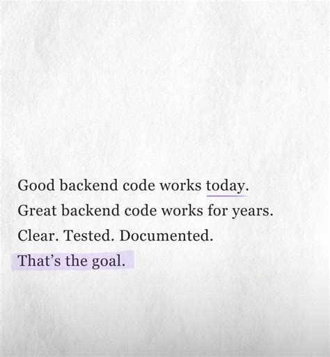 Backend Code That Only You Can Maintain Isnt Good Code Its A