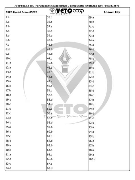 Cseb Model 0525 Ans Pdf