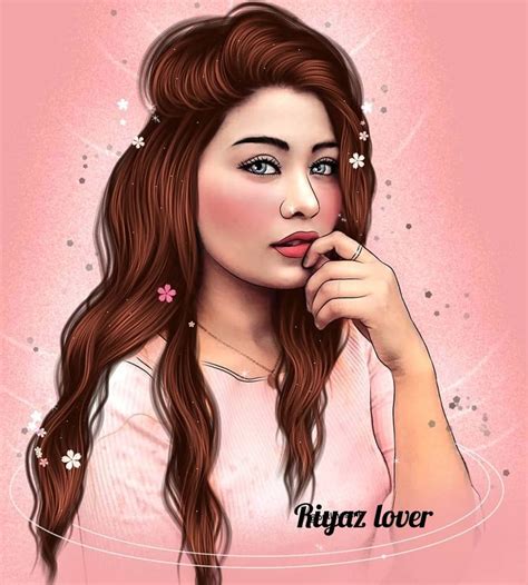 Most Gorgeous Girl 😍 Rizaa Afreen Cute Cartoon Girl Cute Bunny Cartoon Girl Cartoon