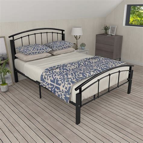 Rasoo Metal Beds Frame With 13 Piece Metal Slat Frame Shopstyle
