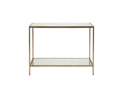 Mirrored Cocktail Console Table Luxe Mirrors