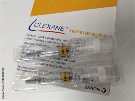 Prague Czech Republic July 10 2024 Clexane Box Of Medication With Enoxaparin Sodium Active