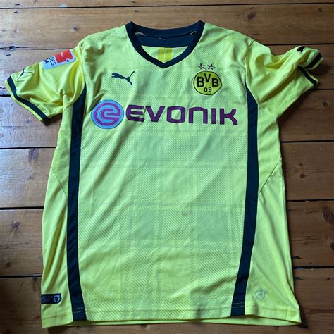 Borussia Dortmand Football Top Labels Removed But Depop