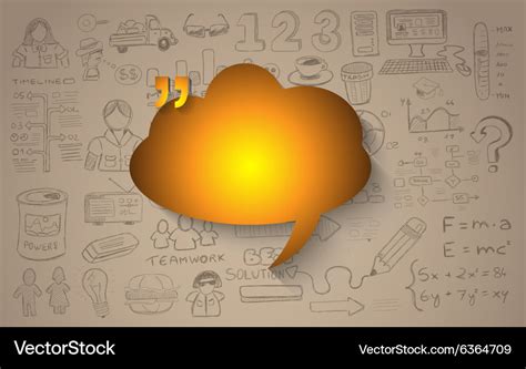 Cloud Computing Konzept Mit Infografikskizze Vektorbild