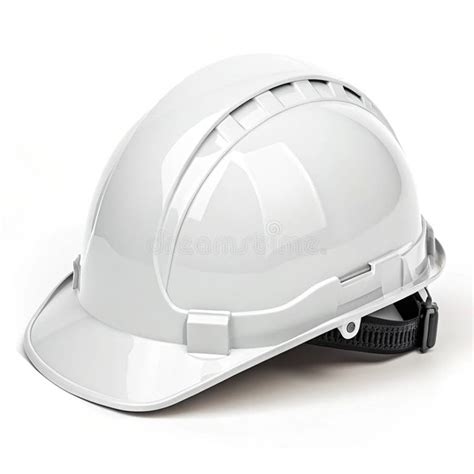 Safety Engineering Hat 3d Model Realistic Isolated On White Stock
