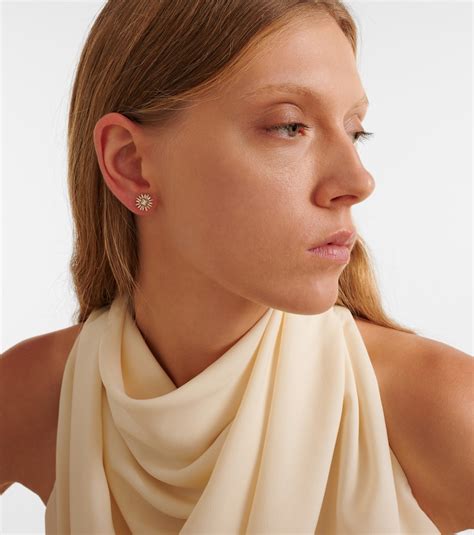 Princess Mini 18kt Gold Earrings With Diamonds In Gold Suzanne Kalan Mytheresa