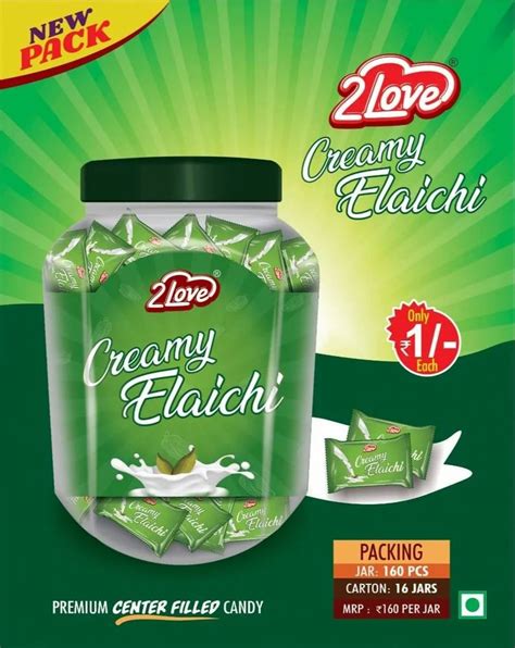 Green 2 Love Creamy Elaichi Candy Packaging Type Plastic Jar At Rs 75