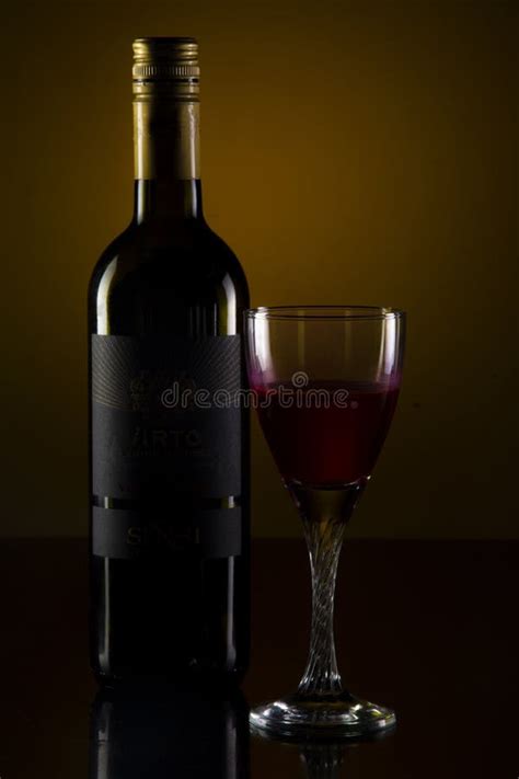 Fine Picture Of A Glass Filled With Wine Stock Image Image Of
