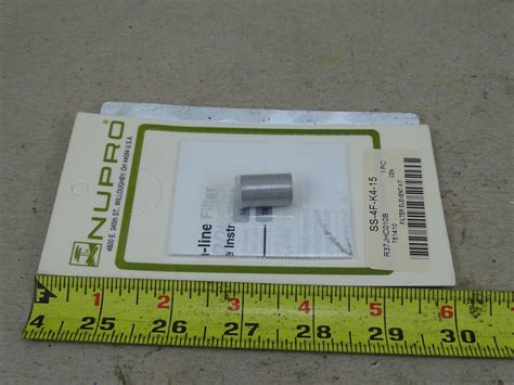 Nupro In Line Filter Element Ss 4f K4 15 Joseph Fazzio Incorporated
