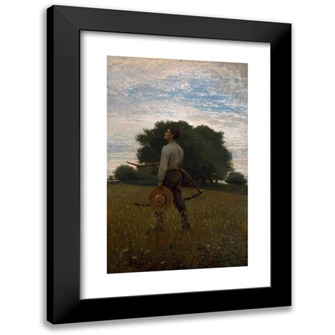 Winslow Homer 11x14 Black Modern Framed Museum Art Print Titled Song