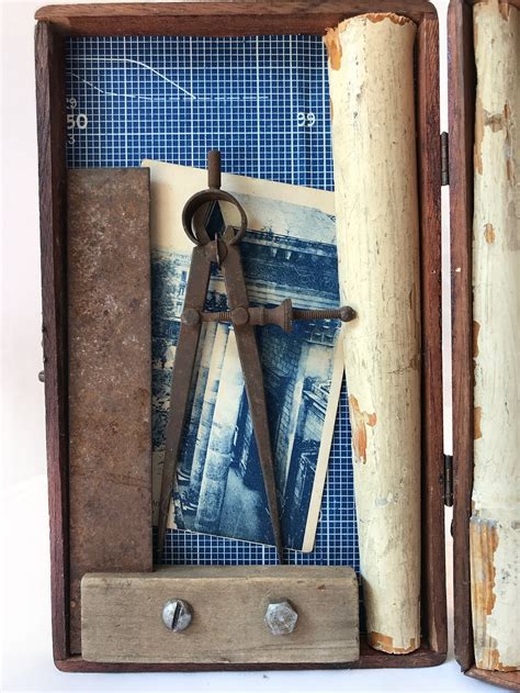 Cigar Box Clock Assemblage Clock Assemblage With Etsy