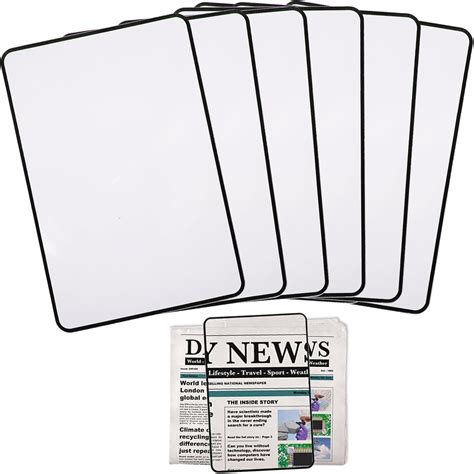 6 Pcs Lightweight Full Page Magnifier Rectangular Magnifying Sheet