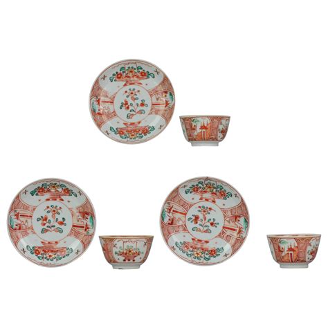 Six Chinese Porcelain Rice Bowls At 1stdibs