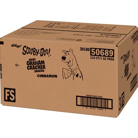Kelloggs Scooby Doo Cinnamon Graham Cracker Snacks