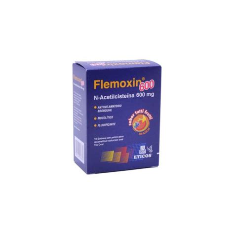 Flemoxin 600 Mg Caja X 30 Sobres