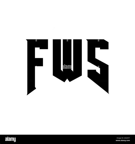 Fws Letter Logo Design For Technology Company Fws Logo Design Black