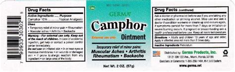Dailymed Camphor Ointment