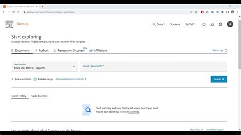 Search Research Articles Using Scopus Database Youtube
