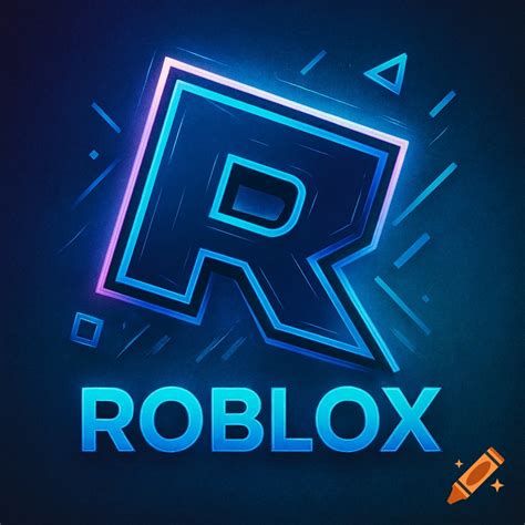 Neon Blue And Pink Roblox R Logo With Text Roblox Below On A Dark