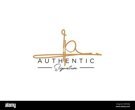 Ip Signature Logo Template Vector Stock Vector Image And Art Alamy