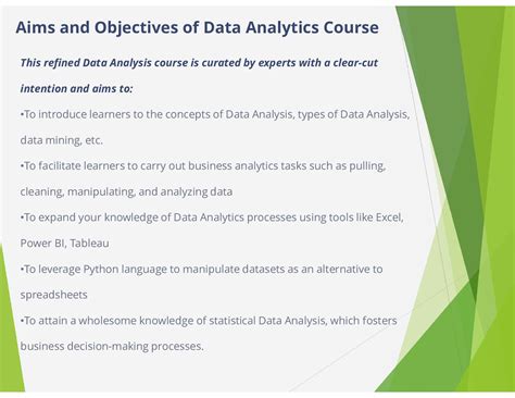 Online Data Analytics Course Speaker Deck