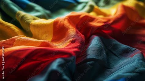 Lgbt Flag Beautifully Folded Textile Flag Freedom Of Love And