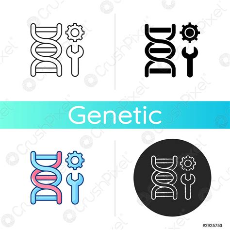 Genetic Engineering Icon Stock Vector 2925753 Crushpixel