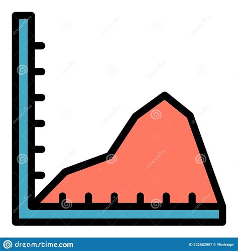 Regression Chart Icon Color Outline Vector Stock Vector Illustration Of Progress Rise 232882957