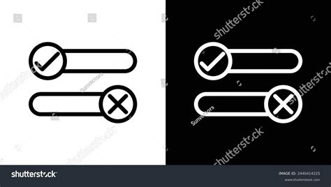 Boolean Logic Binary Decision Icons Conceptual Stock Vector Royalty