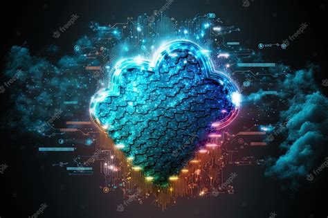 premium ai image digital cloud computing cyber security digital data