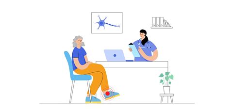 Peripheral Neuropathy Medical Poster Royalty Free Vector