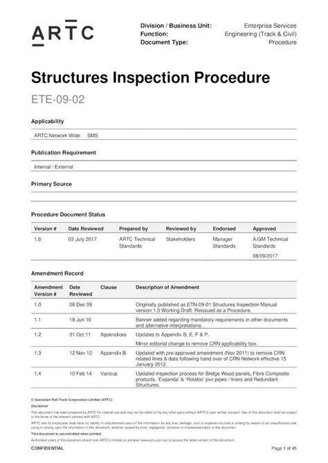 Pdf Structures Inspection Procedure Dokumentips