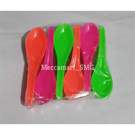 Jual Termurah Sendok Plastik Bebek Pelangi 144pcs Sendok Bebek Plastik Sendok Plastik