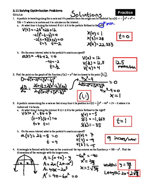 Ap Calculus Ab Unit 5 Analytical Applications Of Differentiation Unit