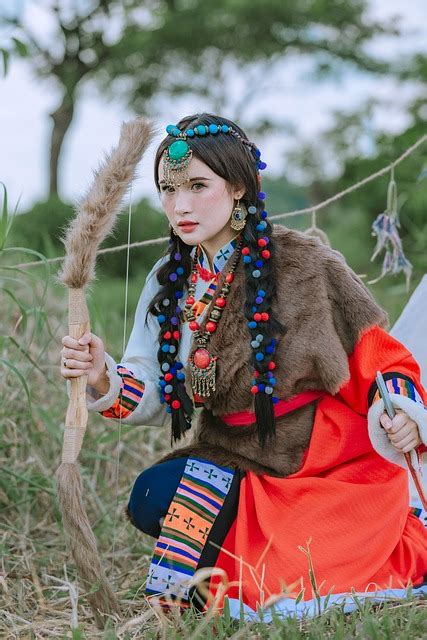 Mongolian Girl Traditional Clothes Free Photo On Pixabay