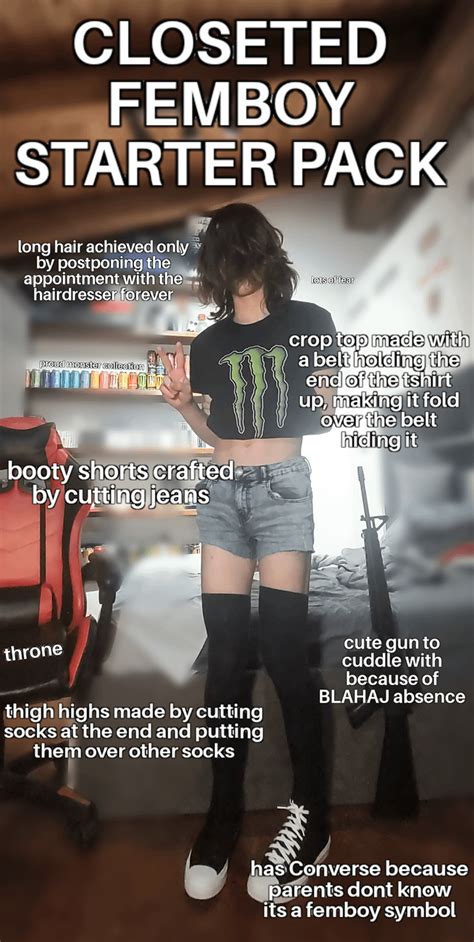 Closeted Femboy Starter Pack Rfemboymemes