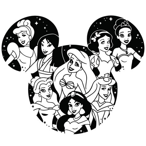 Disney Princess Svg Disney Svg Disney Mickey Head Svg Disney Inspire