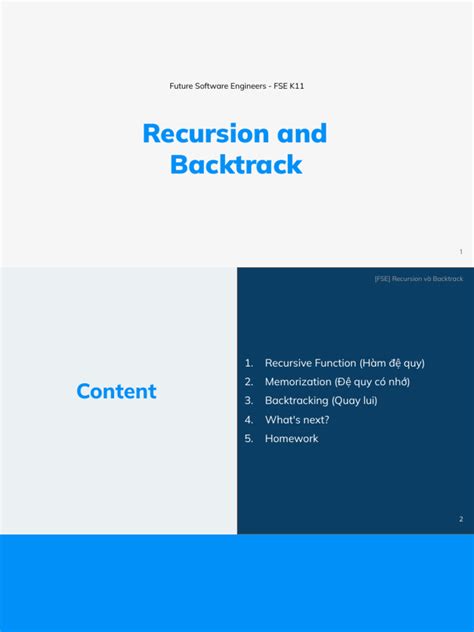 Buổi 4 Recursion And Backtrack Pdf