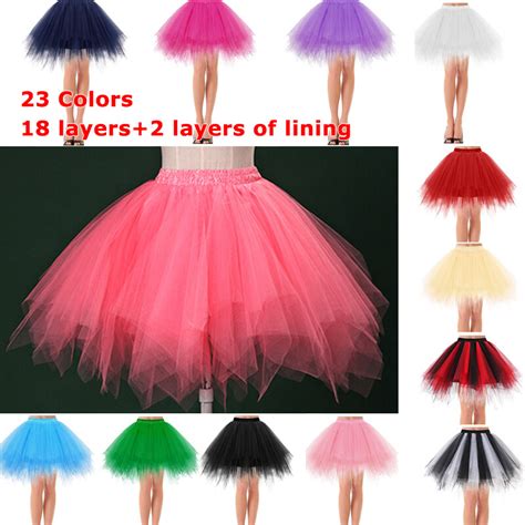 White Fluffy Skirt Dmaiy Womens Rainbow Tutu Skirt Layered Tulle Dance