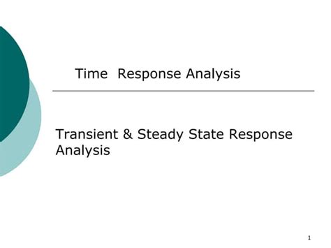 Transient And Steady State Response Control Systems Engineering Pdf