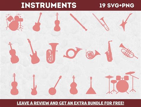 Music Instruments Svg Svg Files For Cricut Instrument Clipart Music