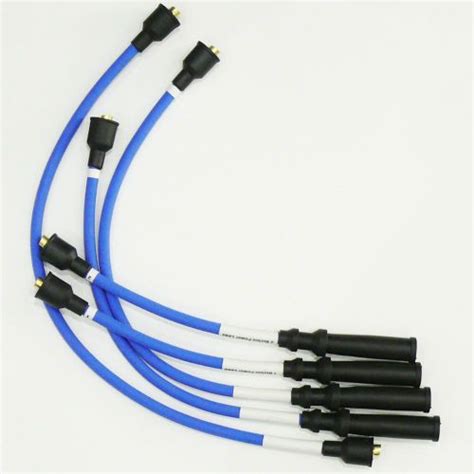 Burton Powerlead Ht Ignition Spark Plug Lead Set Blue Ford Pre Xflow