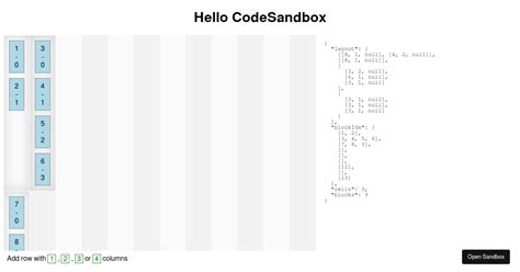 Grid Layout Forked Codesandbox